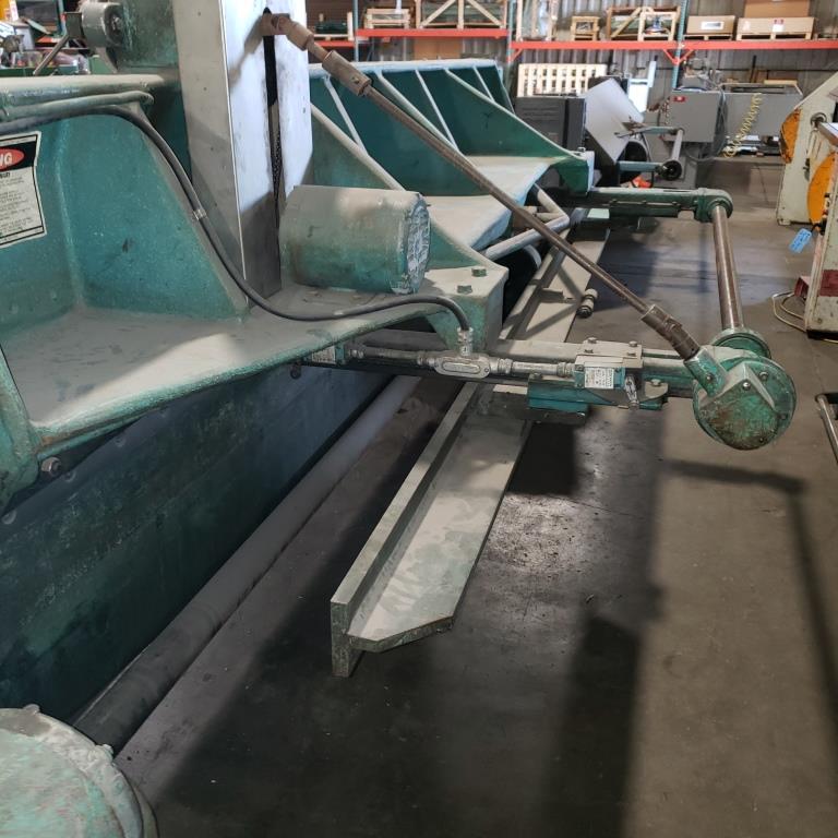 10 Ga. x 120", WYSONG MECHANICAL POWER SHEAR, MODEL#1010, USED ...