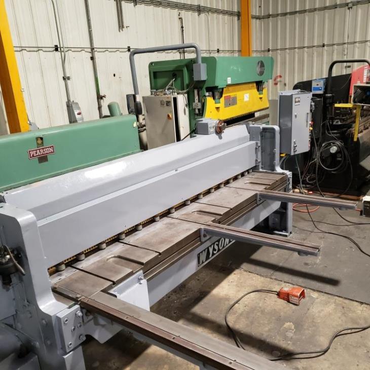 10 Ga. x 120", WYSONG MECHANICAL POWER SHEAR, MODEL#1010, USED ...