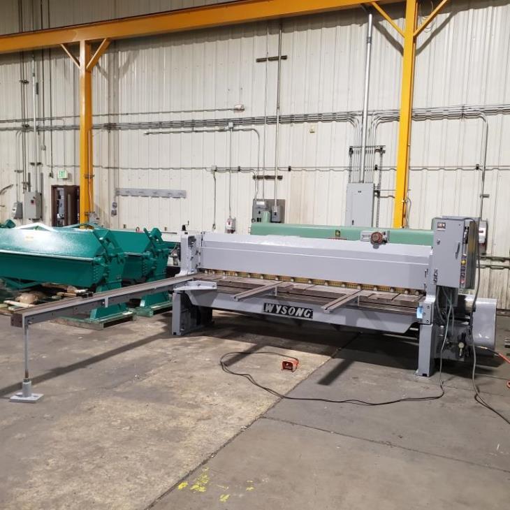 10 Ga. x 120", WYSONG MECHANICAL POWER SHEAR, MODEL#1010, USED ...