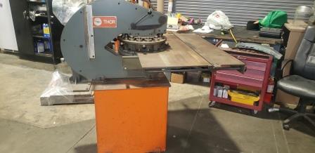 THOR 18-STATION TURRET PUNCH, 12 GAUGE MILD STEEL CAPACITY, USED ...