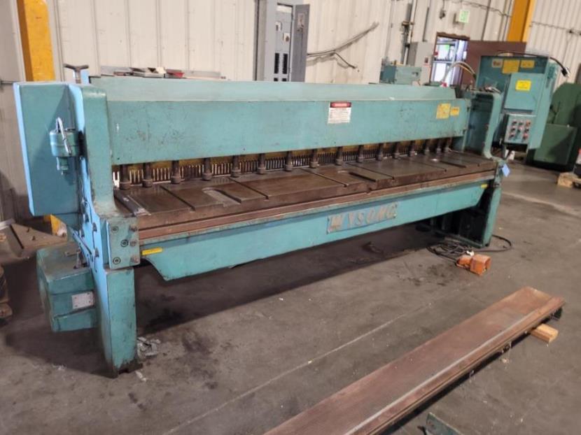 10 Ga. x 120", WYSONG MECHANICAL POWER SHEAR, MODEL#1010, USED ...