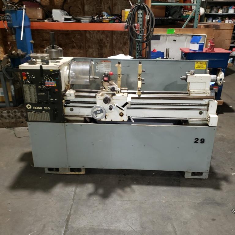 13" x 40" cc, BRIDGEPORT ROMI ENGINE LATHE, USED | ScottMachinery