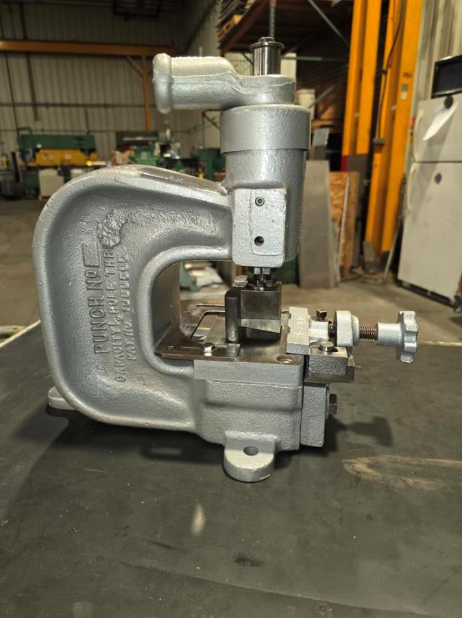 ANGLE IRON, WHITNEY MODEL#50, SQUARE COPER PUNCH, USED | ScottMachinery