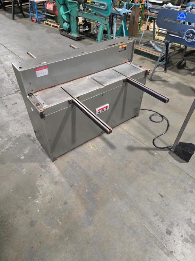 14 Ga. x 52", JET HYDRAULIC POWER SHEAR, MODEL#HS1452-3T, STK#756206 ...